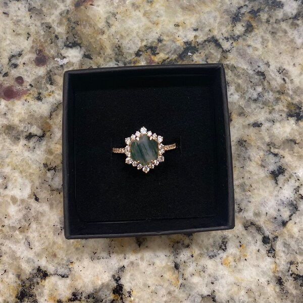 2.55cts Alexandrite Gemstone Engagement Ring, Alex Stone Ring, Bridal ...