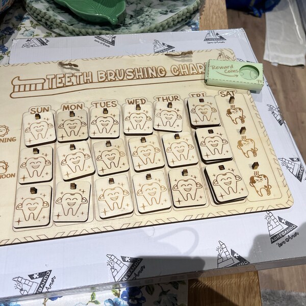 Wooden Daily Routine Board, My Daily Routine, Child's Routine, Task ...