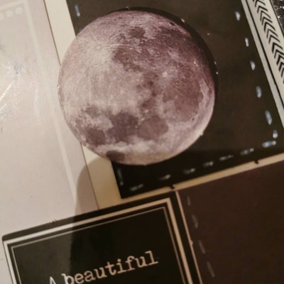 Moon Stickers, Moon Phase Stickers, Space Stickers, Moon Sticker Pack ...