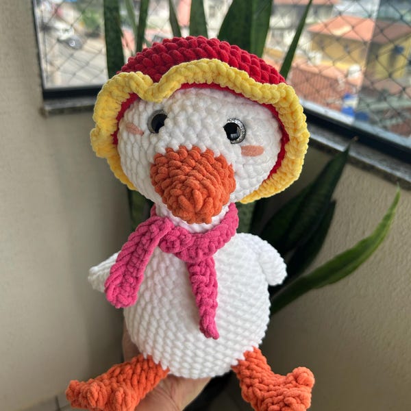 No-sew Dress-up Goose Crochet Pattern – Goose Plush With Cute Outfits ...
