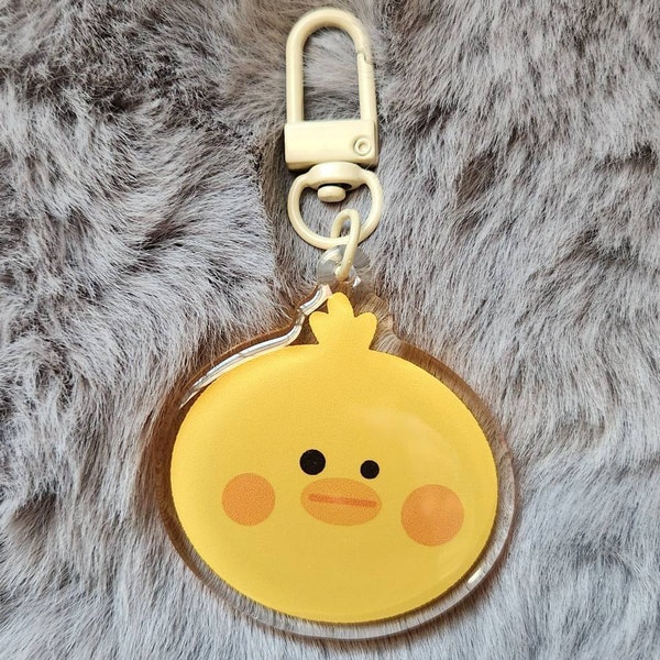 Chibi Animal Duck Duck Epoxy Acrylic Keychain Charms Cute Kawaii ...