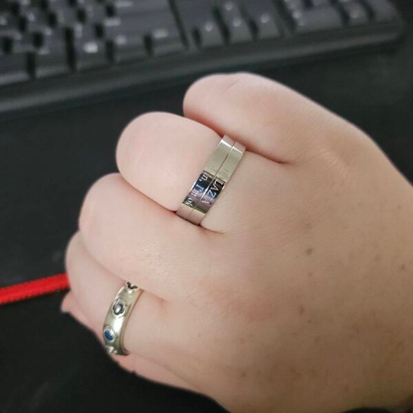 Stray Kids RING/ Personalized Ring, KPOP, Stay, Subtle Engraved Ring ...