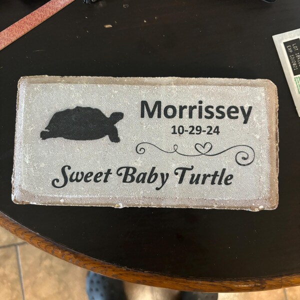 Turtle Memorial Stone- Pet Memorial -sympathy Gift - Personalized Pet ...