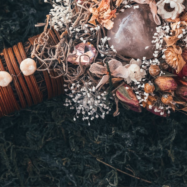 Witch Broom. Floral Broom. Altar Broom Witch Besom. Floral Decor. Dried ...