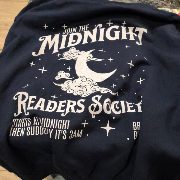 Late Night Readers Book Club Gift Reading Sweatshirt or Hoodie for ...