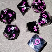 D20 Skull Geode 33mm Dice Sharp Edge, D&D Dice Set for Dungeons and ...