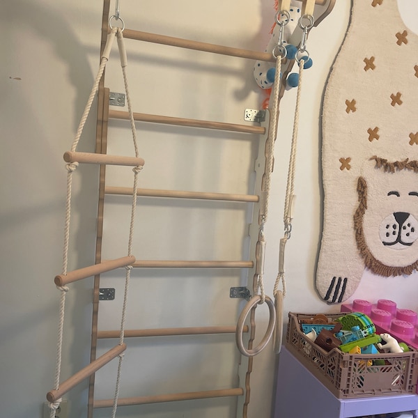 Mamoi ® Midi Climbing Frame for Children's | Wall Bars | Gymnastic Wall ...