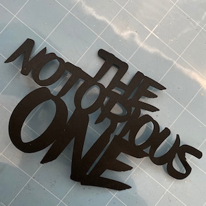 The Notorious One Cake Topper Svg Cut File Instant Download DIY Cake ...