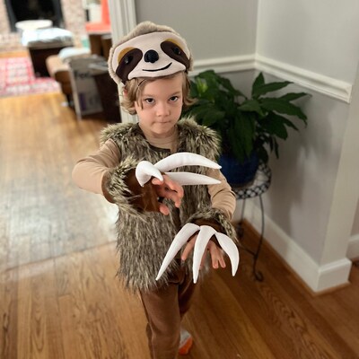 Sloth Costume for Boys Kids Costume Animal Costume Handmade Costume ...