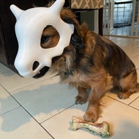 Cubone Dog Mask / Dinosaur Mask / Dog Costume / Funny Dog Gift / 3D ...