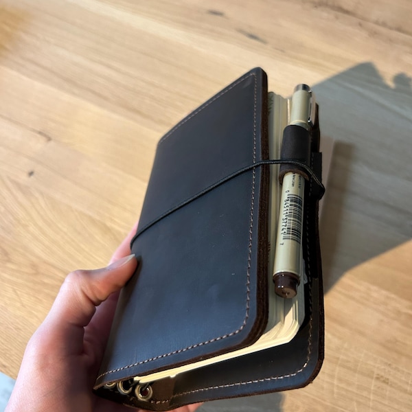 Leather Travelers Notebook Cover A5, Travelers Notebook Cover Leather ...