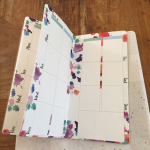 Midori Insert Weekly Calendar Regular A5 Wide B6 Personal A6 Pocket FN ...