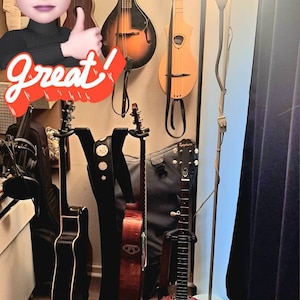 Ruach GR-2 Customisable 5 Way Wooden Guitar Rack and Holder for Guitars ...