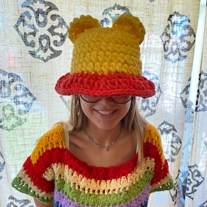 Super Soft Fluffy Cute Bear Animal Chunky Crochet Bernat Knit - Etsy