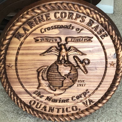 USMC Folded Flag Marine Corps Keepsake Military Plaque - Etsy