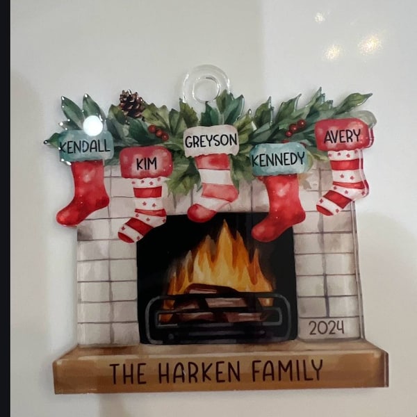 Christmas Ornaments, Personalized Family Christmas Ornaments, Family ...