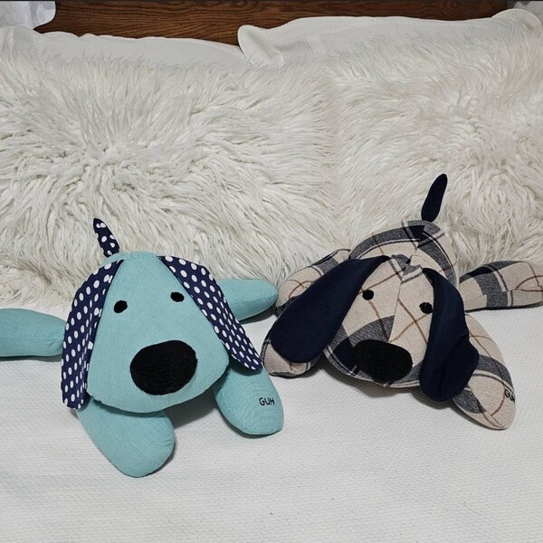 Memory Dog From Clothing Keepsake Dog Made From Clothing Memorial ...