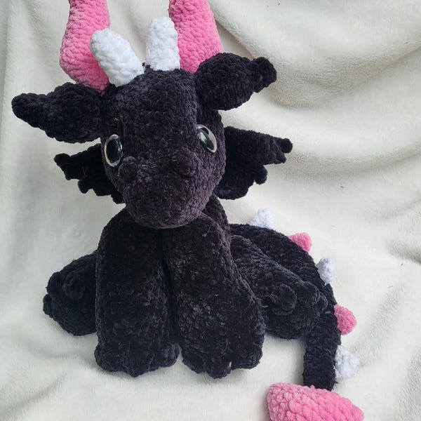Snuggle Dragon Crochet Pattern, Original Snuggle Dragon, Crochet Dragon ...