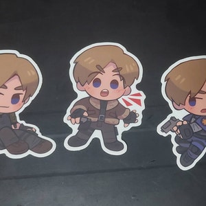 Leon Kennedy Resident Evil 3 Matte Vinyl Stickers - Etsy