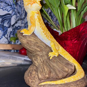 Bearded Dragon Sculpture Large Watching Over | Etsy