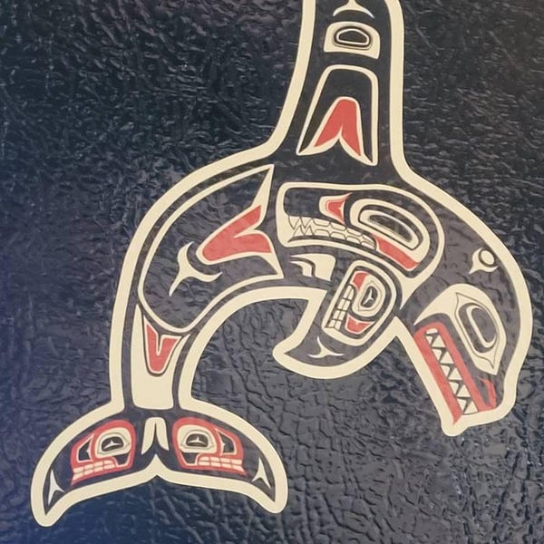 Haida Tlingit Native Pacific Northwest Native Orca Killer Whale Sticker ...
