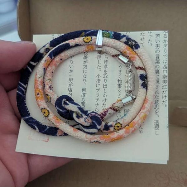Kimono Bracelet Traditional Japanese Pattern Gift Soft Fabric Wrist ...