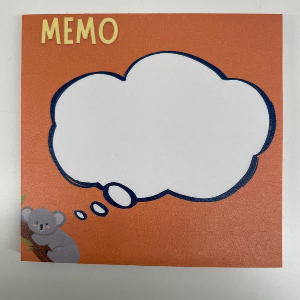 Things & Stuff Retro Post It - Cute Pink and Red Sticky Note Pad, Memo ...