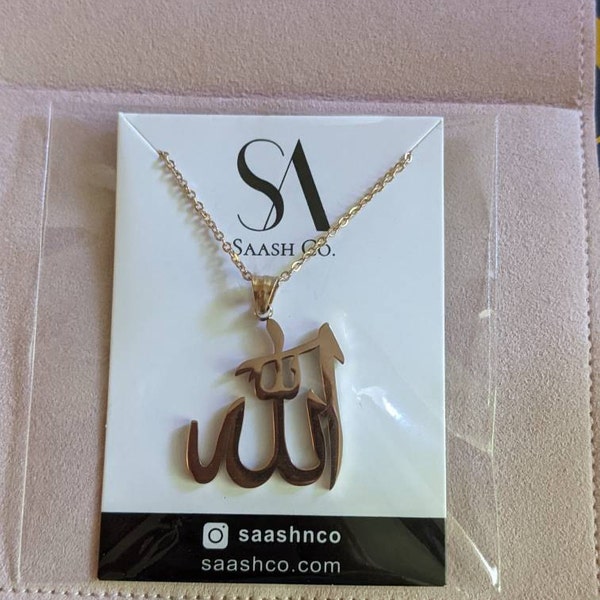 Allah Name Necklace, Allah Symbol Necklace, Muslim Pendant, Islamic ...