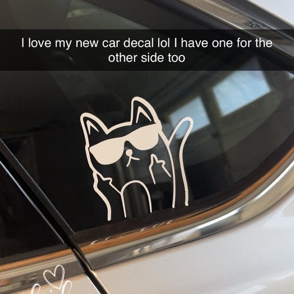 Left Right Floral Decal Stickers, Waterproof Vinyl Car Decoration ...