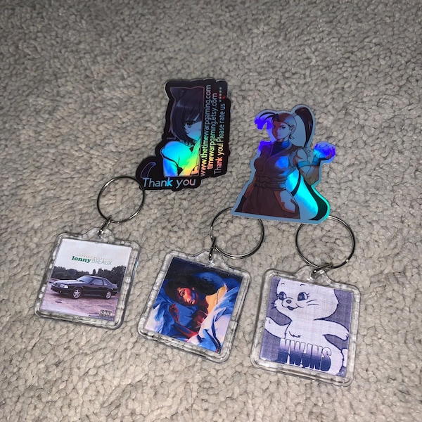 Album Artwork Music Art Mini 3D Printed Keychain Pendent 2 Sided Front ...