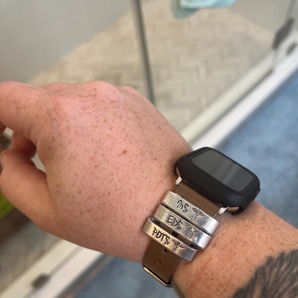 Smart Watch Charms, Personalized Gift, Custom Name, Watch Band Slide ...