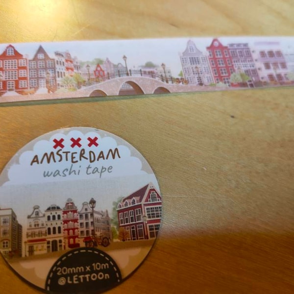 Washi Tape - Amsterdam | Dutch Building Illustrations, Planner ...
