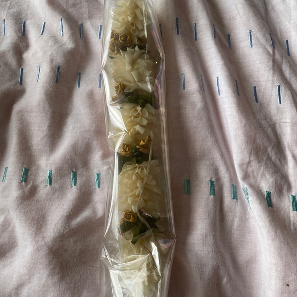 Traditional Indian Hair Accessories White Gajra Artificial Flower ...
