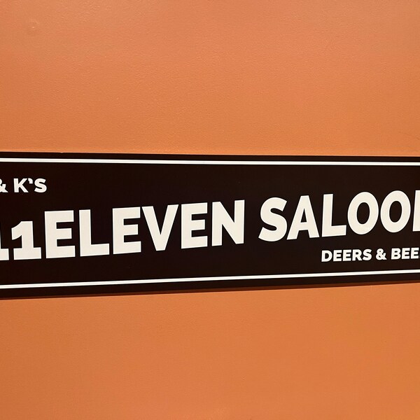 Bar & Lounge Sign, Personalized Welcome Friends Sign, Family Name Sign ...