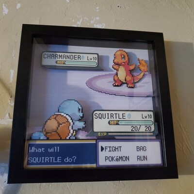 Pokemon Art Shadow Box With Charmander for Nintendo Lovers Gift Pokemon ...