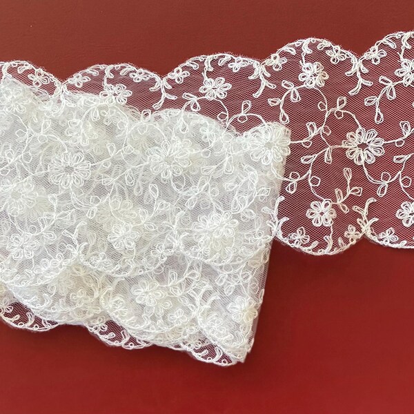 Vintage White French Ladder Lace Trim Entredeux Swiss Trim Made in ...