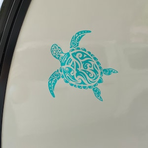 Sea Turtle Vinyl Decal, Turtle Decal, Turtle Sticker, Car Decal, Window ...