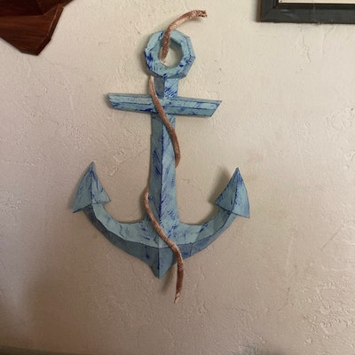 BOAT ANCHOR TEMPLATE Diy Boat Anchor Art 3d Puzzle Anchor Anchor ...