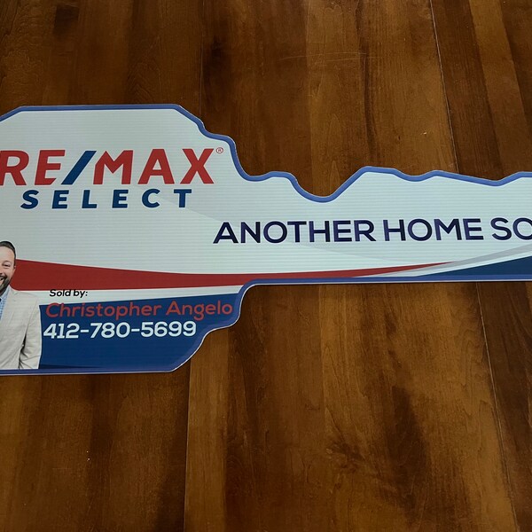 REMAX Personalized Real Estate Key Photo Prop Printed Closing Key ...