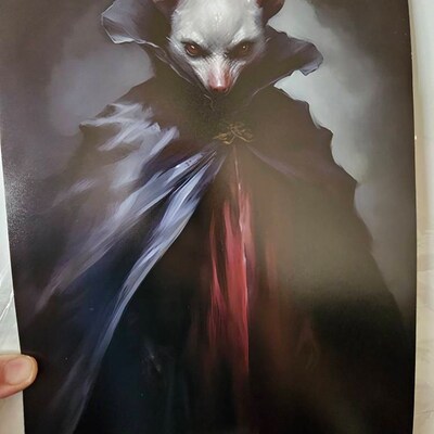 Vampire Bat Painting, Vintage Poster, Art Poster Print, Dark Academia ...