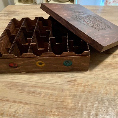 MTG Magic the Gathering Large Etched Storage Box Organizer Stand Alone ...