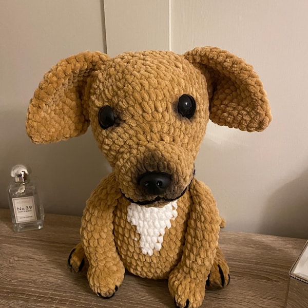Brindle Staffie Crochet Pattern: Realistic Staffordshire Bull Terrier ...