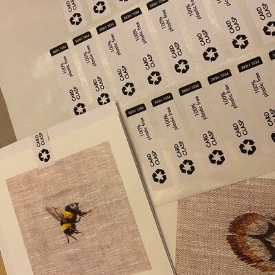 Eco Friendly Card Clasp Stickers / Low Tack Card Catch Labels - Etsy UK