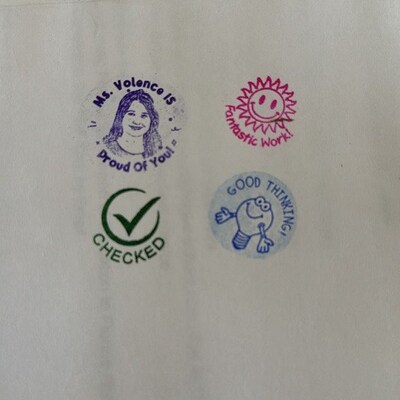 Custom Teacher Stamps Self Inking Stamp School Stamp Personalized ...