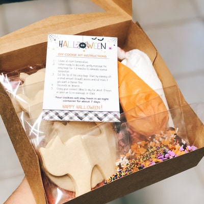 Printable Halloween DIY Cookie Kit Instructions Card - Etsy