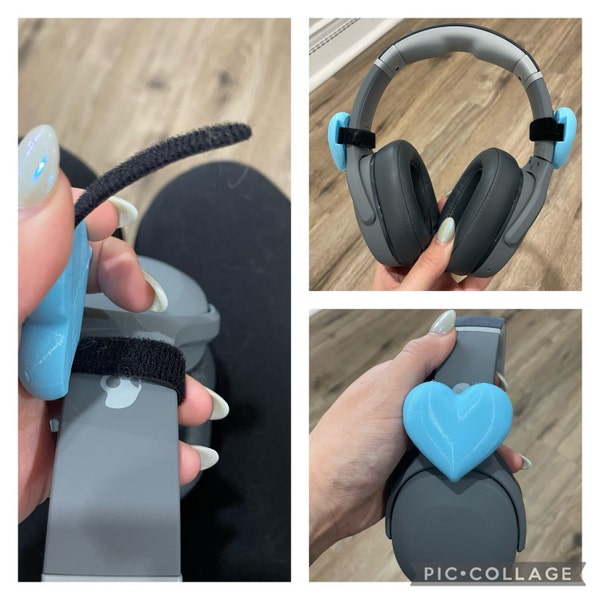 Heart Charm for Headphones - Cute Heart for Headsets - Headphone ...