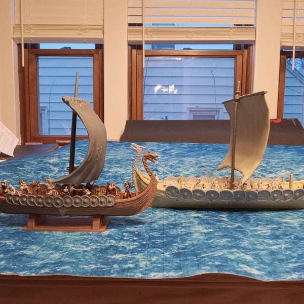 Viking Longship - DND Aos Pathfinder Conquest Miniatureland Tabletop ...