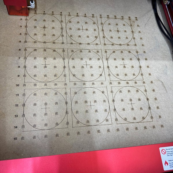 Xtool D1 Pro Grid Wasteboard File - Digital Download - Laser Engraving ...