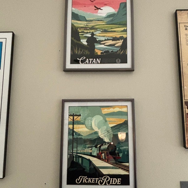 10 Board Game Posters Bundle Special Vol.1 / Retro Board Game Poster ...