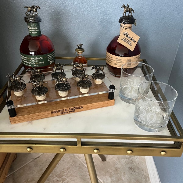 Custom Blanton's Bourbon Stopper Display Stand (red Oak) - Etsy